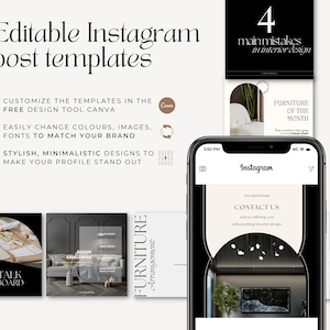 Interior Design Posts Monthly Interior Decor Content Instagram Interior ...