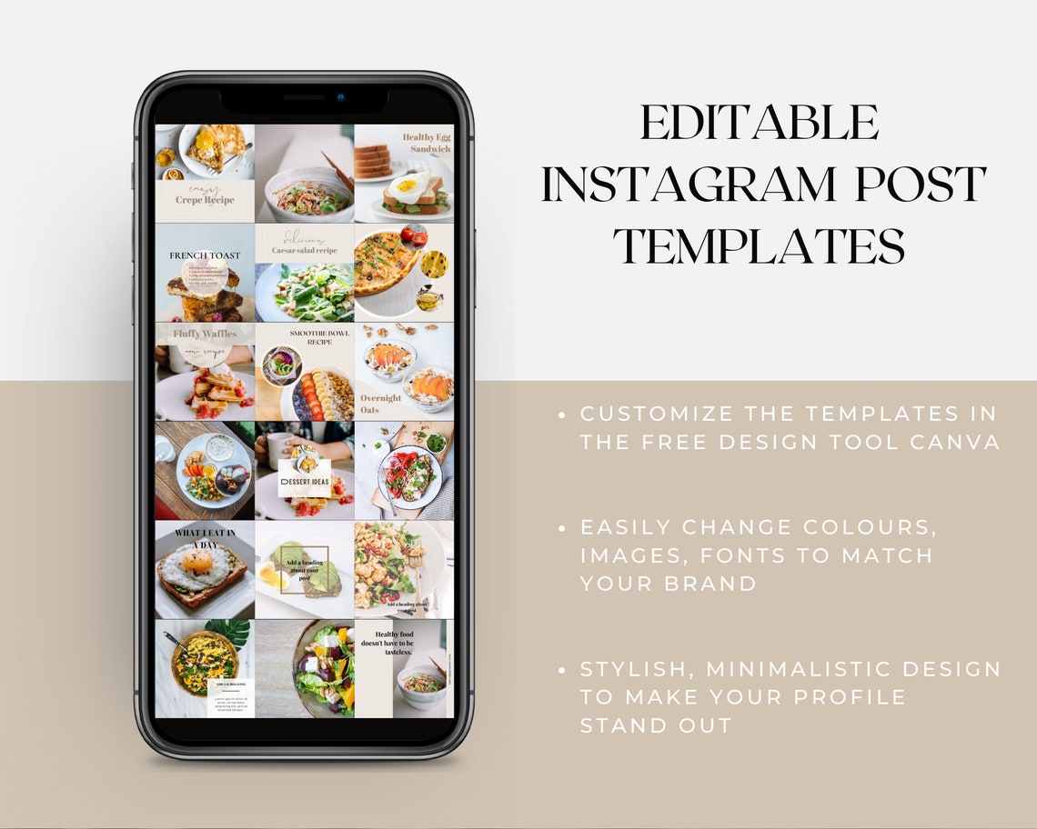 30+ Instagram Food Blogger Templates. Recipes. Healthy Eating. Foodie ...