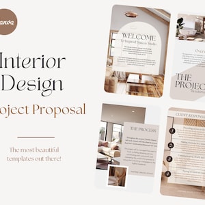 Interior Design Project Proposal Client Project Editable Canva ...