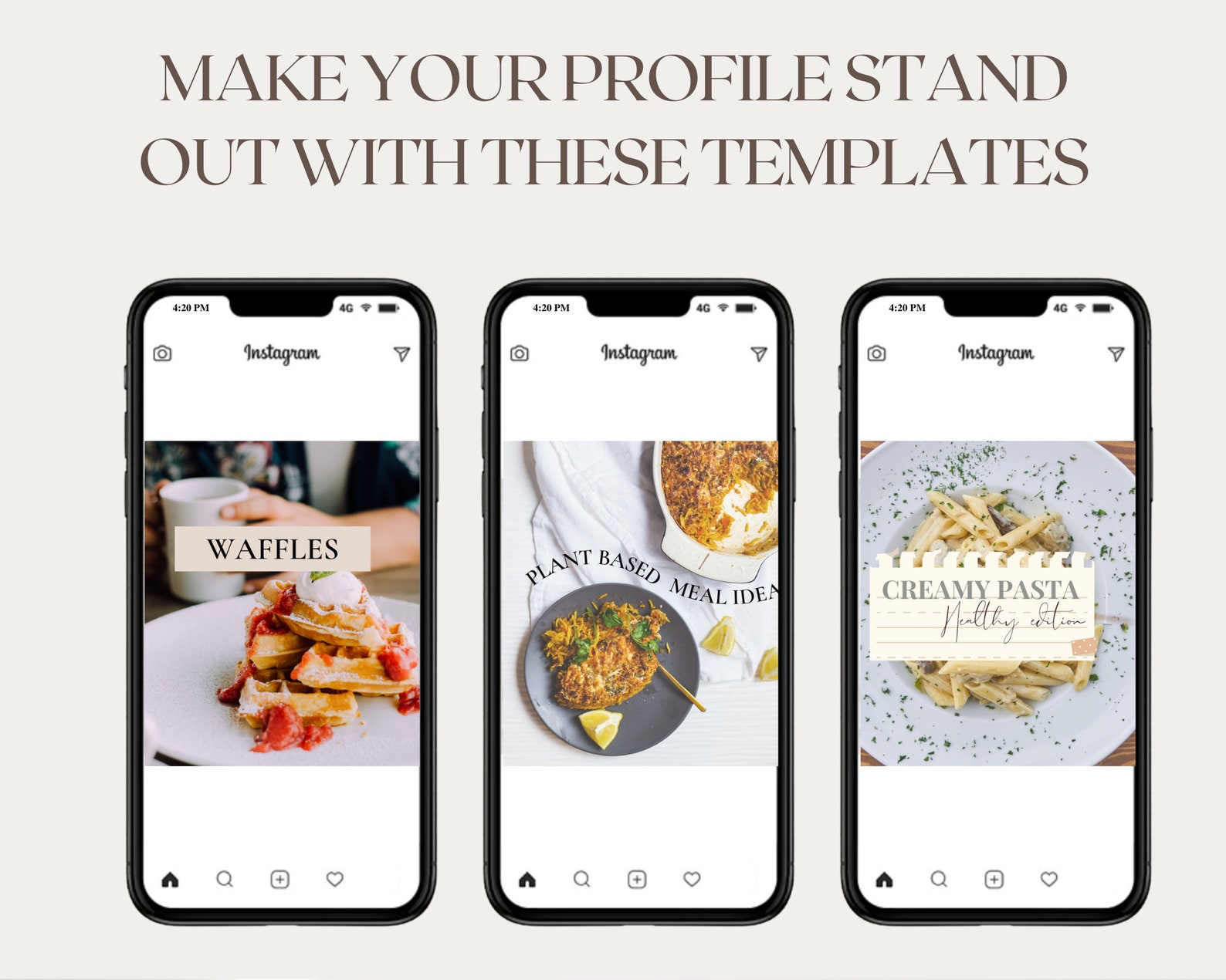 30 Instagram Recipe Templates. Recipes. Healthy Eating. Foodie | Etsy