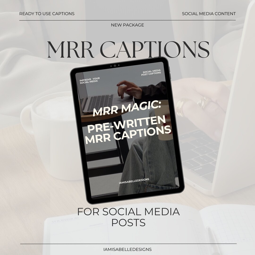 MRR Done for You Captions for Social Media Master Resell Rights ...