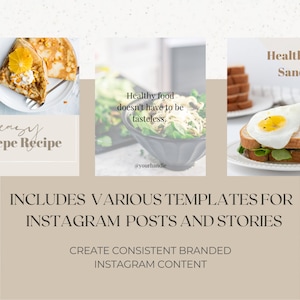 30+ Instagram Food Blogger Templates. Recipes. Healthy Eating. Foodie ...