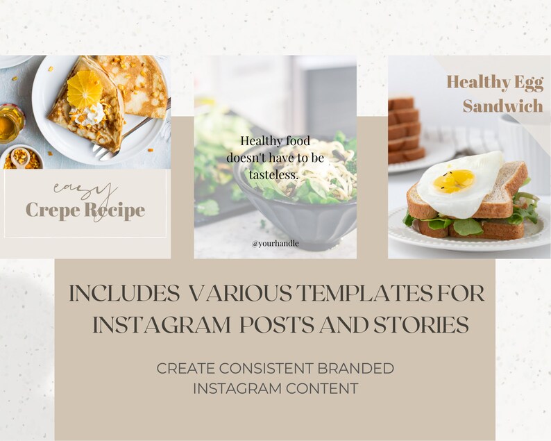 30+ Instagram Food Blogger Templates. Recipes. Healthy Eating. Foodie ...
