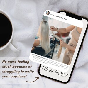 Hair Extensions Captions Hairstylist Social Media Content Instagram ...