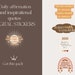 Inspirational Quotes Stickers, Daily Affirmation Stickers, PNG Digital ...