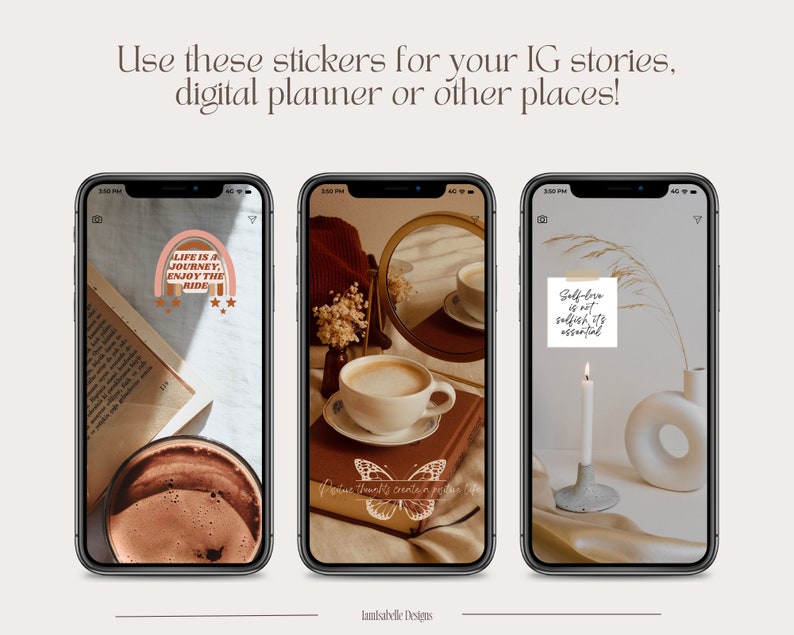 Inspirational Quotes Stickers Daily Affirmation Stickers PNG - Etsy