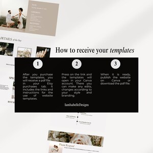 Website Wedding Invitation Template Digital Guest Invite Customizable ...