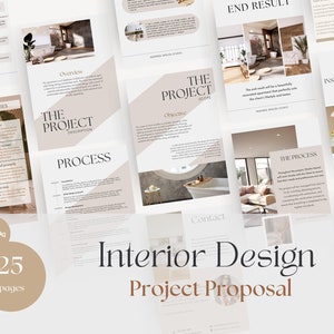 Interior Design Project Proposal Client Project Editable Canva ...