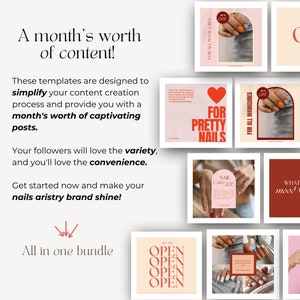 Nail Tech Instagram Templates Nail Artist Content Manicure Posts Nails ...