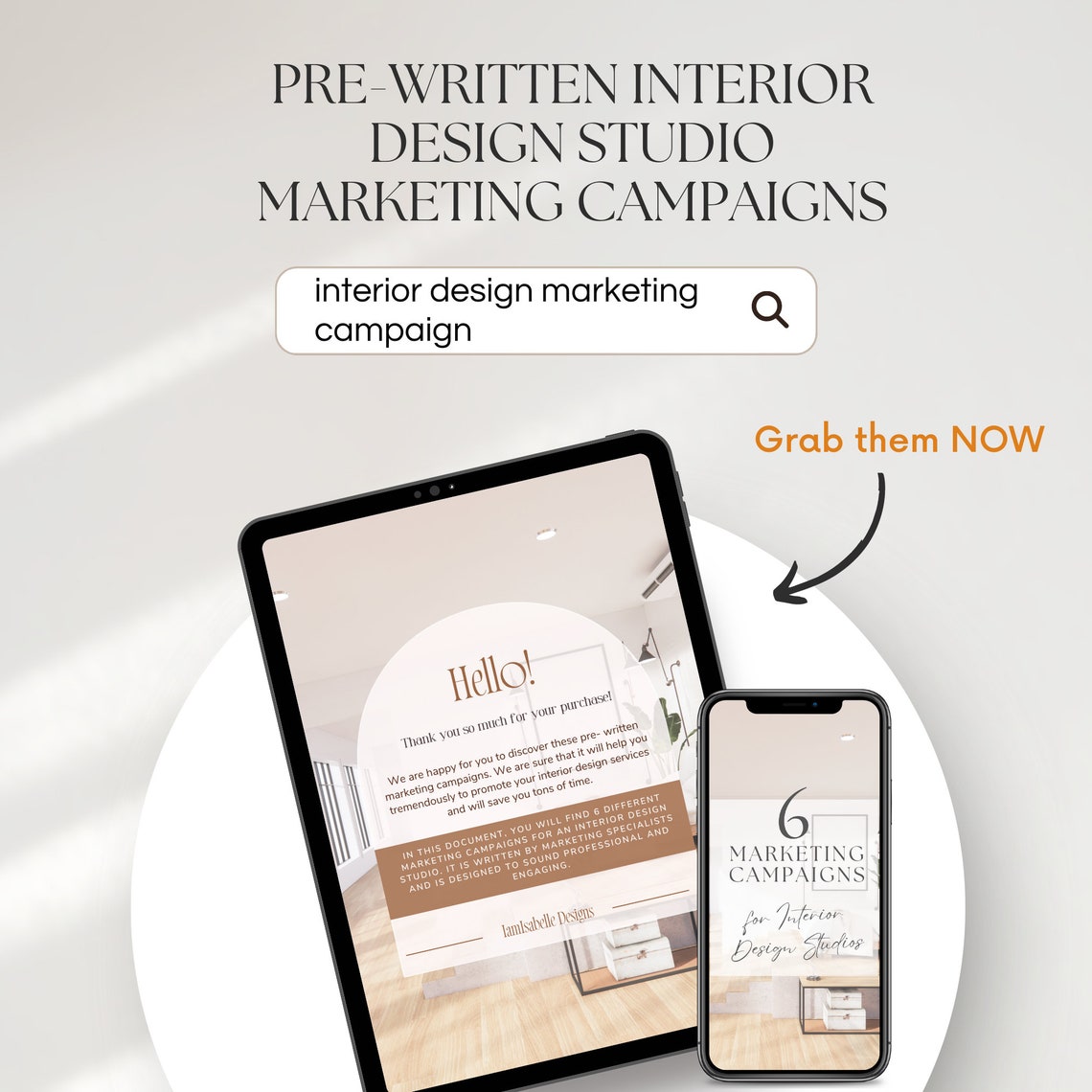 Interior Design Marketing Campaign Templates for Interior Designer ...