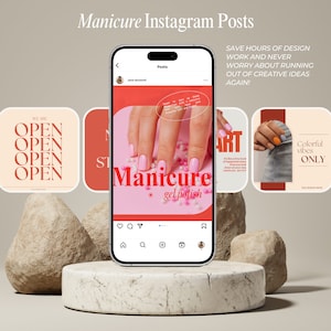 Nail Tech Instagram Templates Nail Artist Content Manicure Posts Nails ...