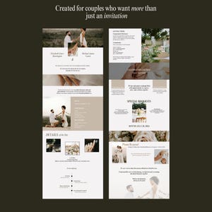 Website Wedding Invitation Template Digital Guest Invite Customizable ...