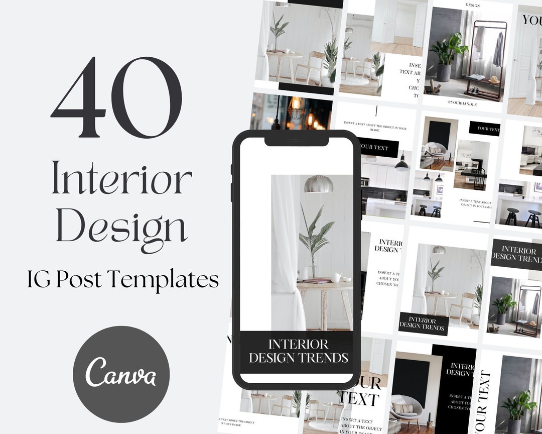 40 Interior Design Instagram Templates. Instagram Post Templates ...