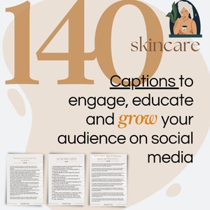 Skincare Captions Esthetician Social Media Content Beauty - Etsy
