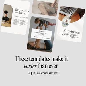 Mompreneur Social Media Templates Business Woman Content Mom Life ...