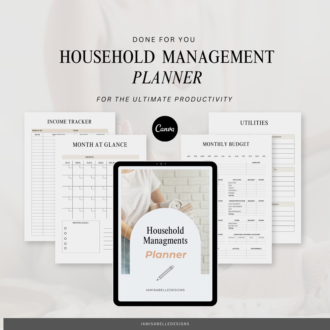 Household Management Planner Budget Planning Superwoman to Do List - Etsy