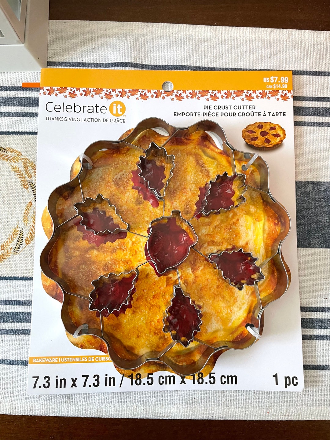 Pie Crust Cutter, Metal Pie Cutter, Leaf Pie Cutter, Thanksgiving Pie ...