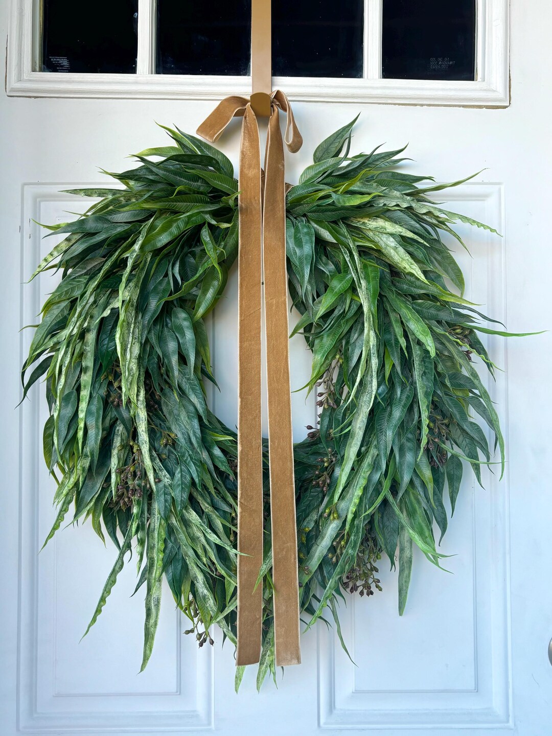 Everyday Greenery Wreath, Year Round Cascading Wreath, Modern Farmhouse ...