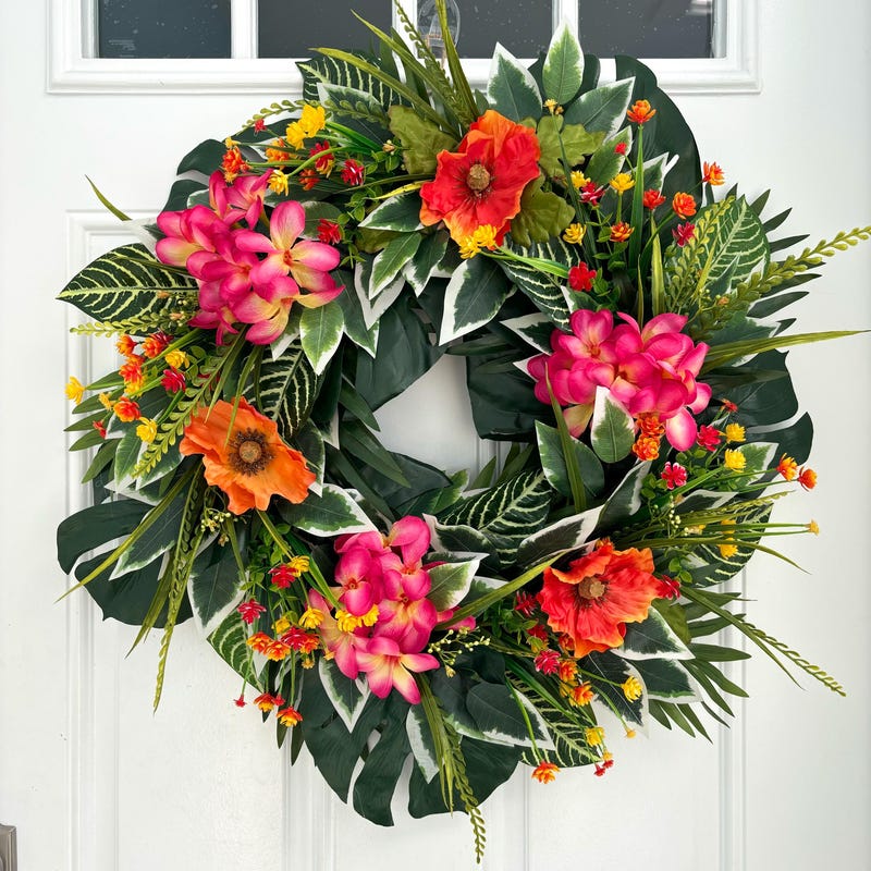 Hawaii Flower Wreath - Etsy