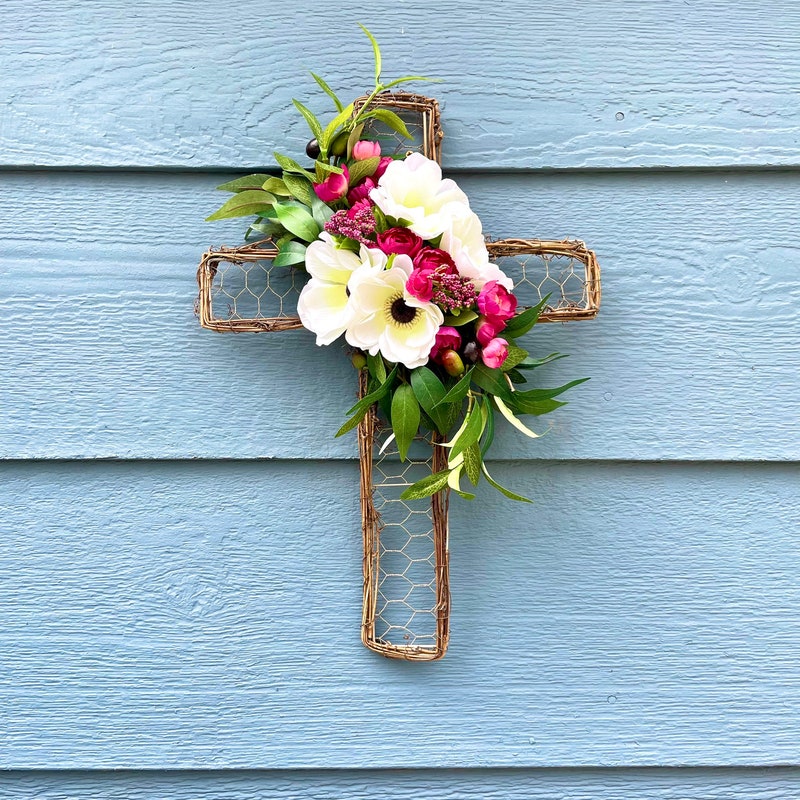 Cross Wreath - Etsy