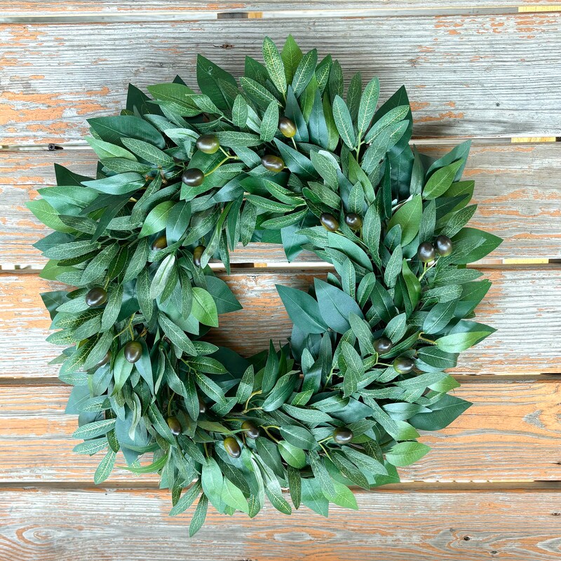 Olive Wreath - Etsy