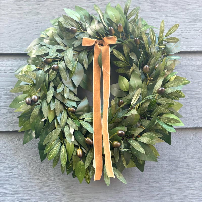 Olive Wreath - Etsy