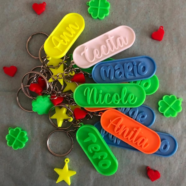 3d Printed Keychain Custom - Etsy