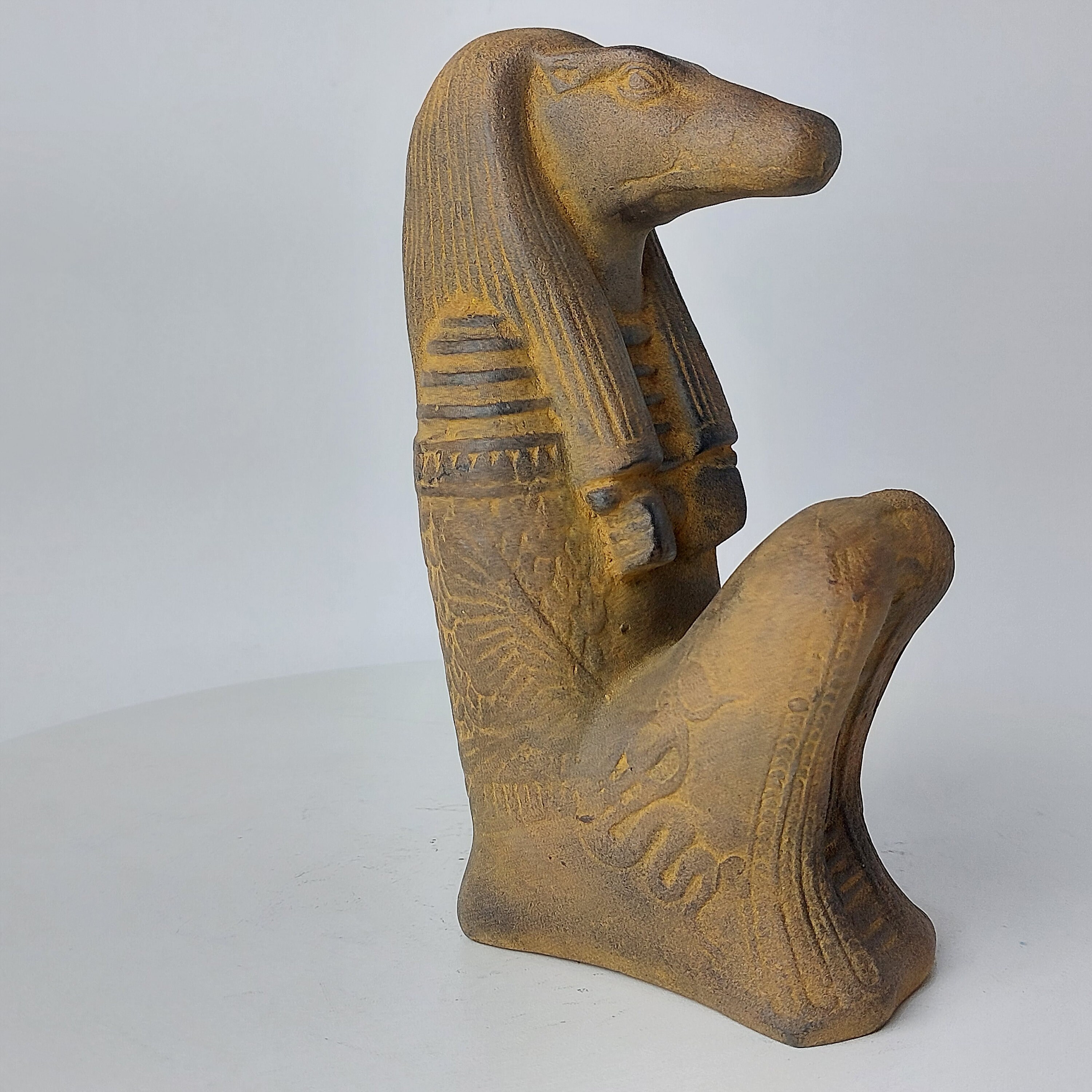 Statue of Egyptian God Sobek the Lord of the Nile - Crocodile Figure ...