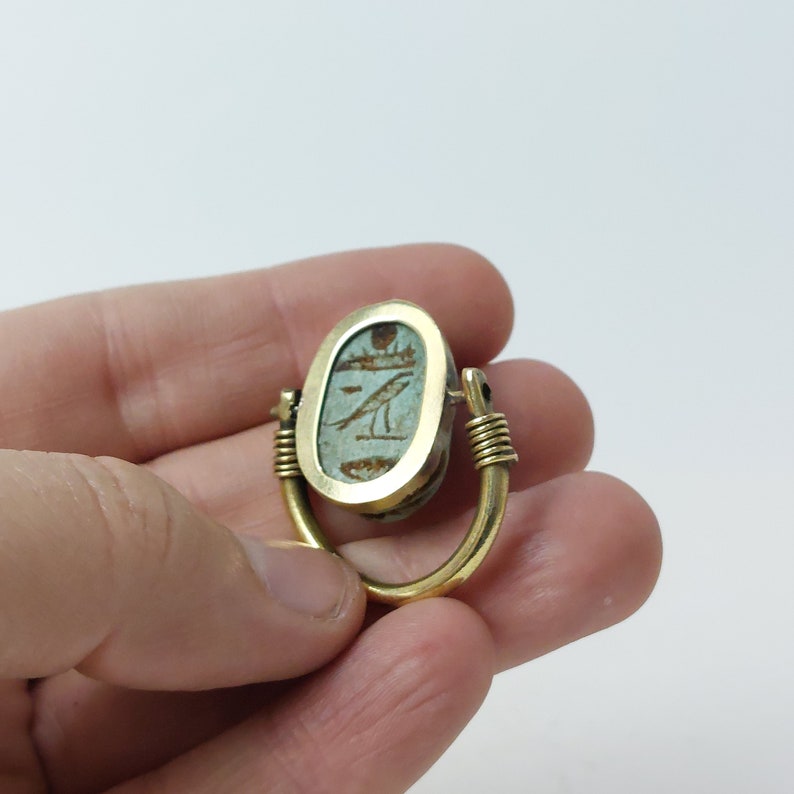Rare Vintage Scarab Finger Swivel Ring 3 Colors Available - Etsy