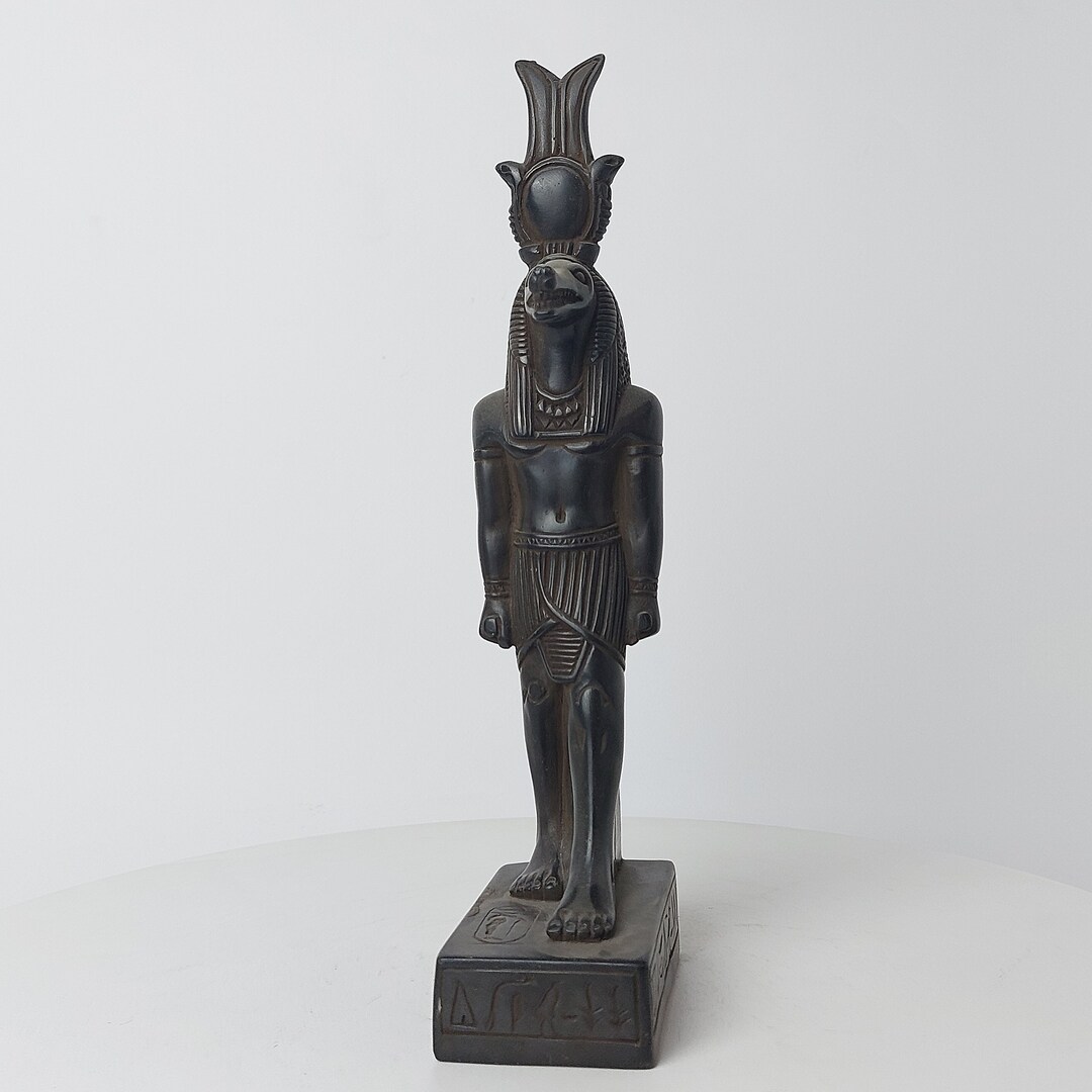 The Lord of the Nile! Unique Handmade Statue of God Sobek With Sundisk ...