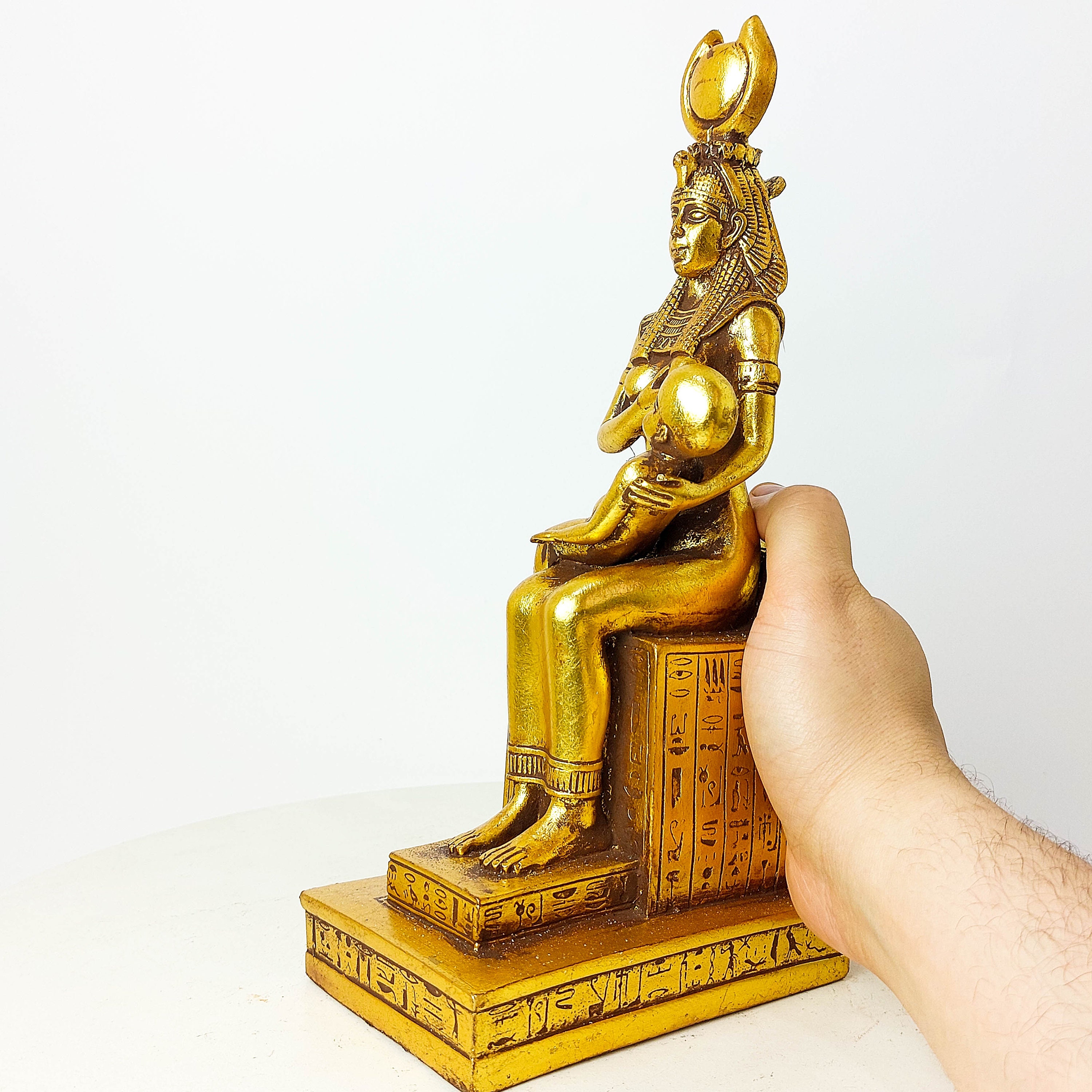 Goddess Isis Nursing Horus as Child Statue Perfect Handmade Replica ...