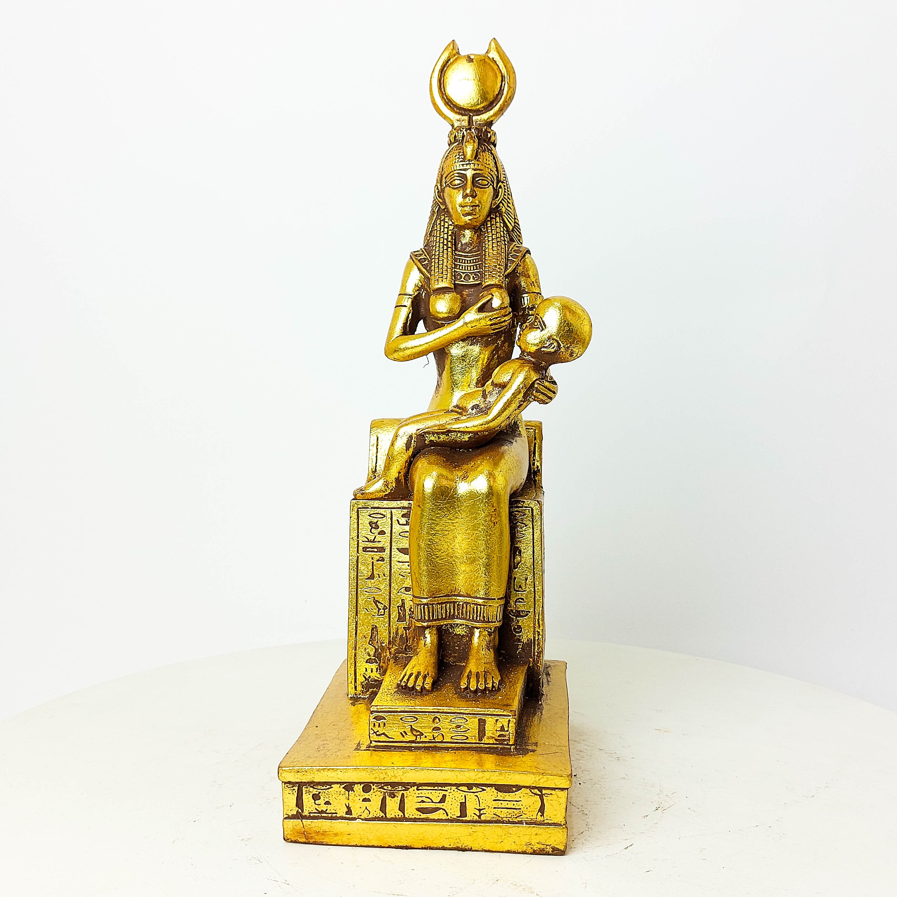 Goddess Isis Nursing Horus as Child Statue Perfect Handmade Replica ...