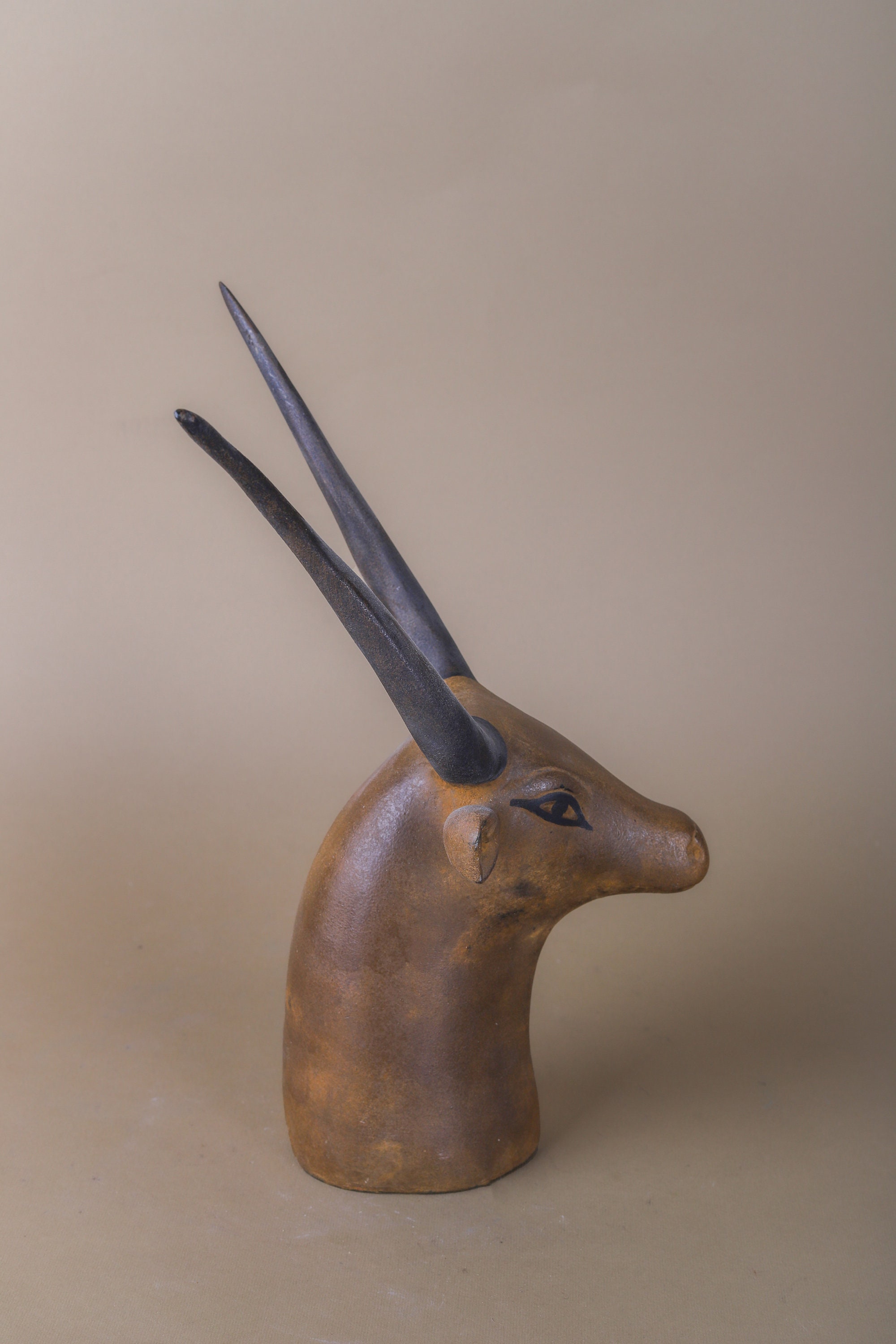Ancient Egyptian Replica of Gazelle Head Egyptian Handmade Replica Home ...