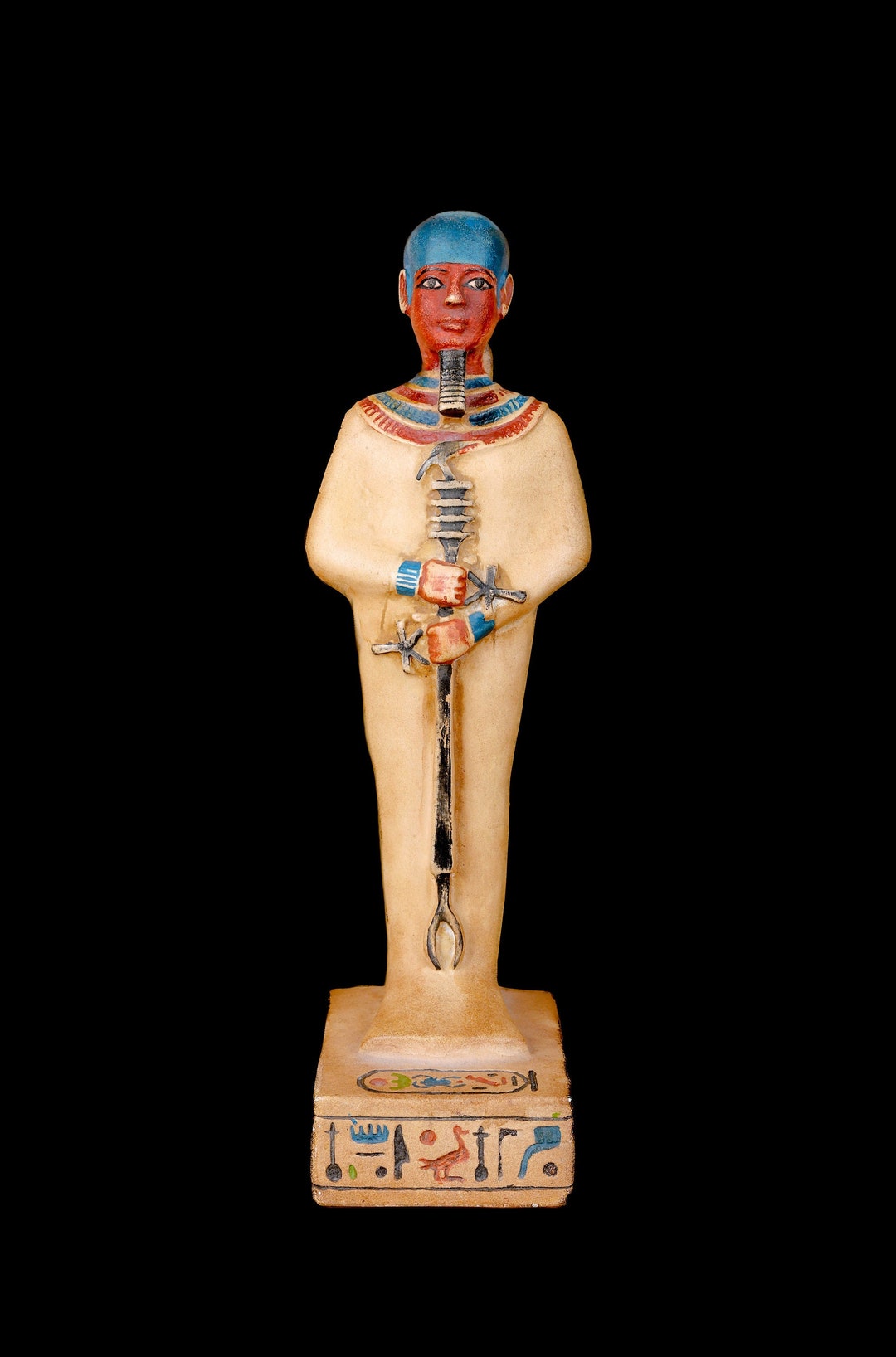 Ptah Statue Ancient Egyptian Creator God Holding Djed Scepter & Ankh ...