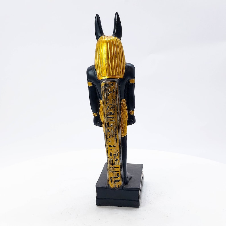 Handmade Black & Gold Anubis Statue - Perfect for Ancient Egyptian ...