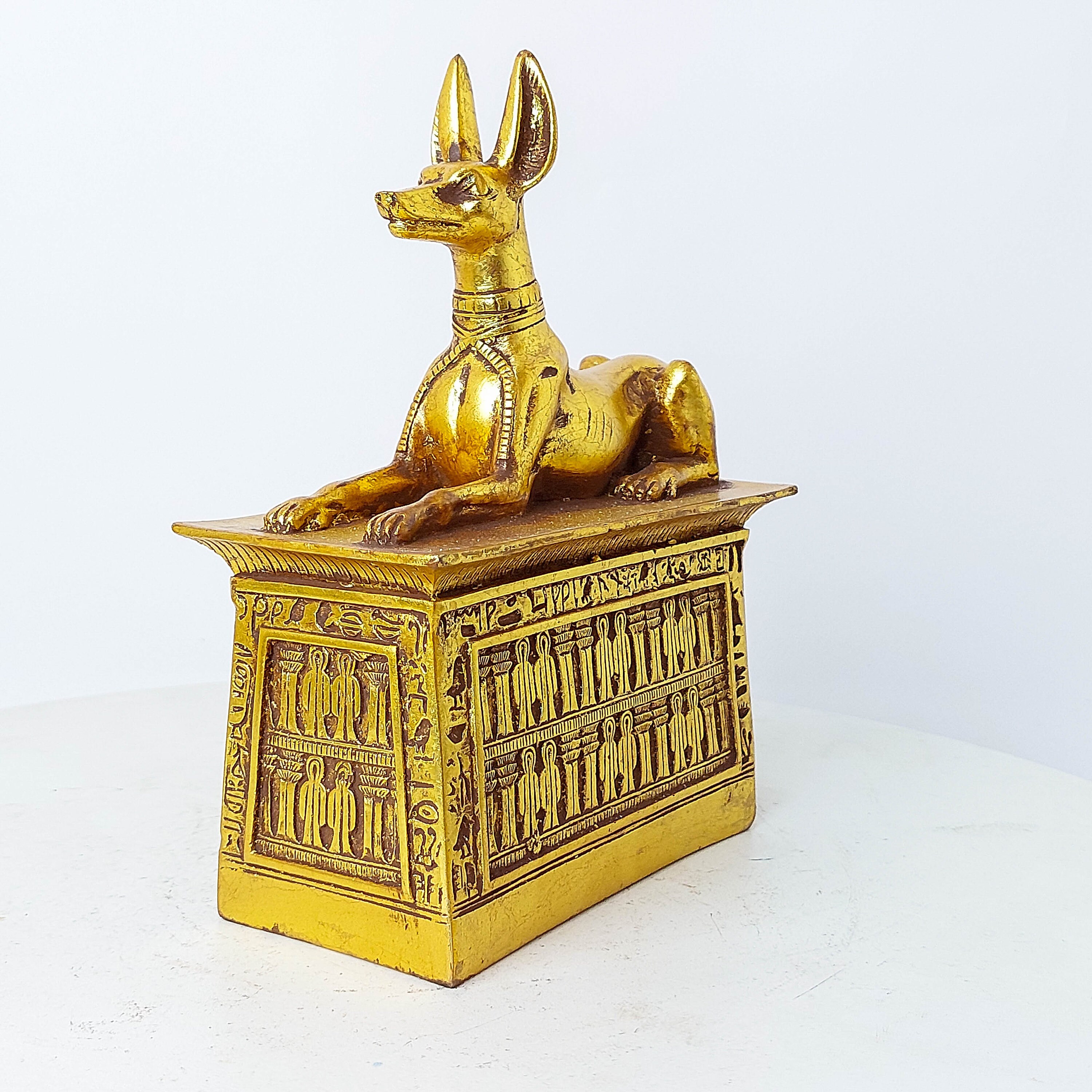 Handmade Anubis Shrine Coated With Gold Leaf A Luxurious and Unique ...