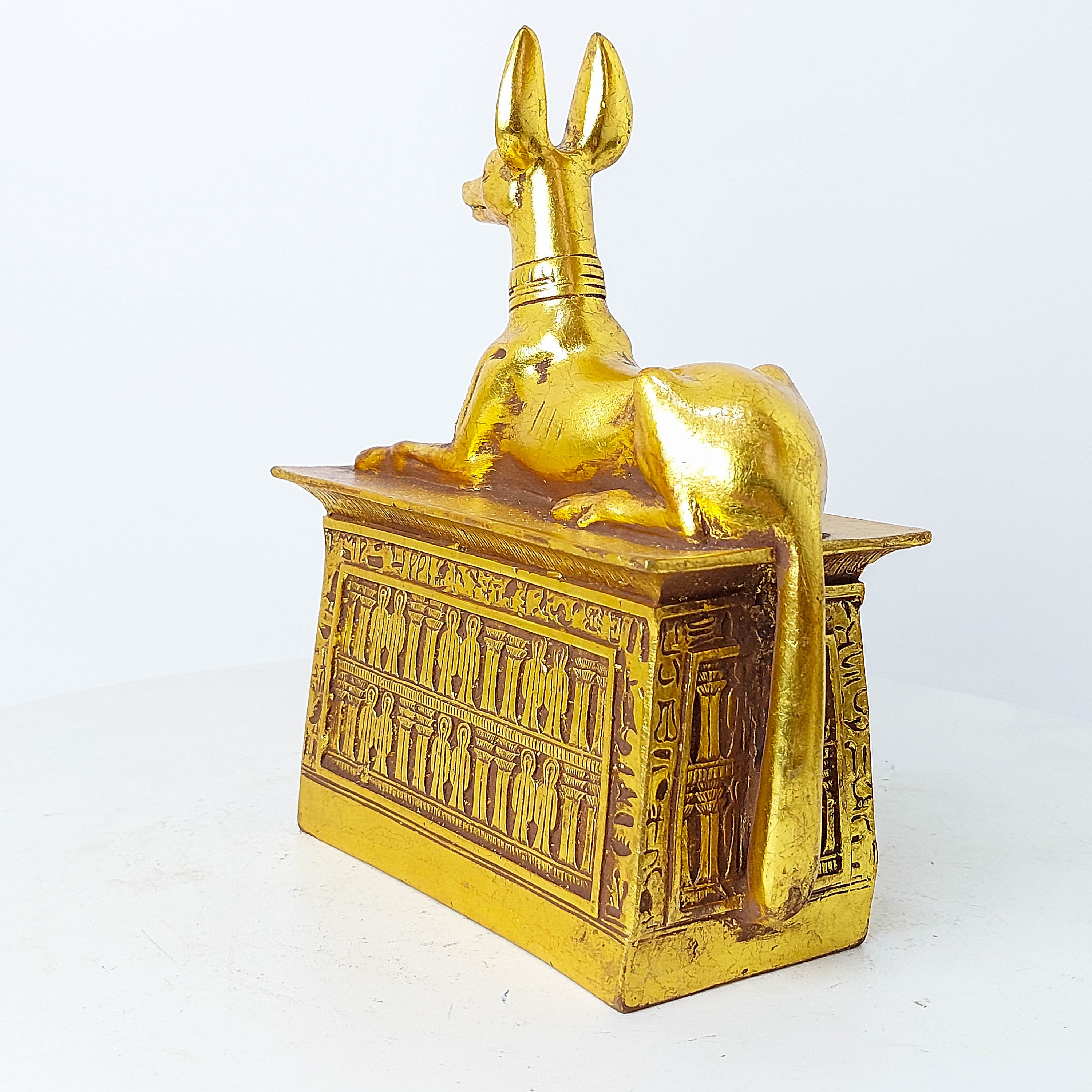 Handmade Anubis Shrine Coated With Gold Leaf A Luxurious and Unique ...