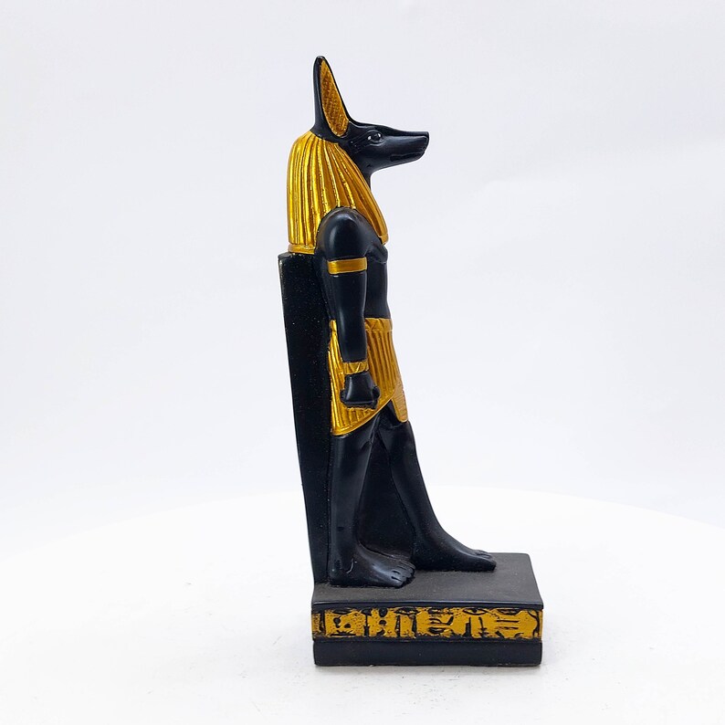 Handmade Black & Gold Anubis Statue - Perfect for Ancient Egyptian ...