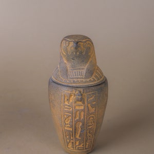Canopic Jars Ancient Egyptian Embalming Cashe Organs Containers of the ...