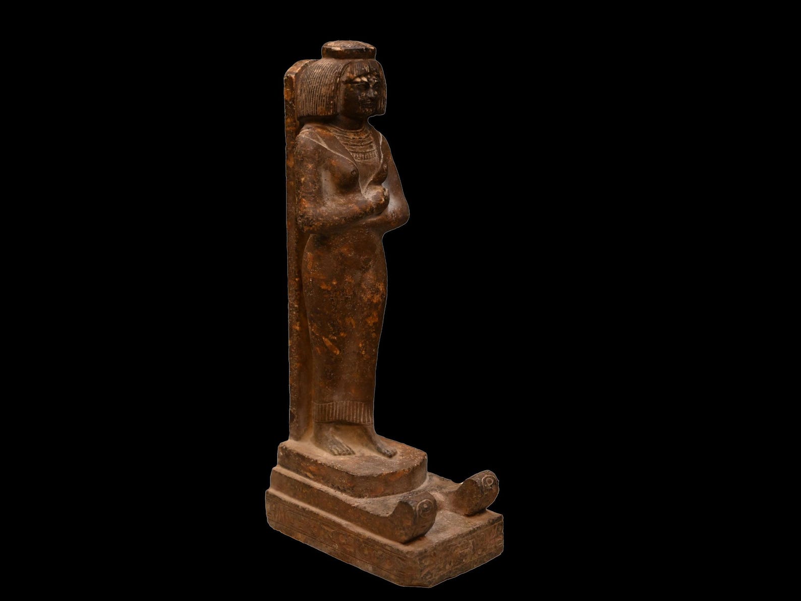Egyptian Queen Tiye Granite Statue - Hand Carved the Great Royal Wife ...