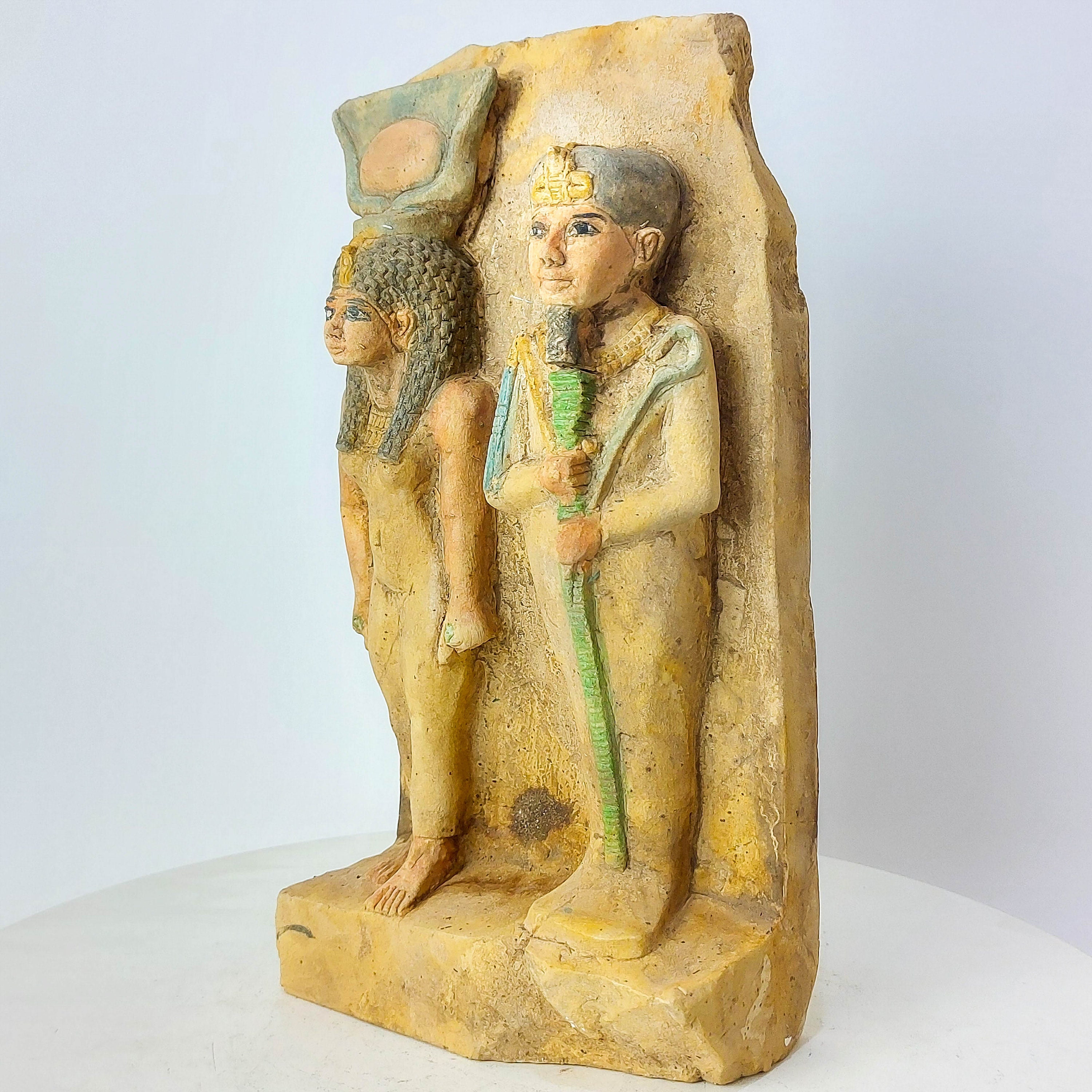 Isis & Osiris Stela Egyptian Handmade Reproduction - Ancient Egyptian ...