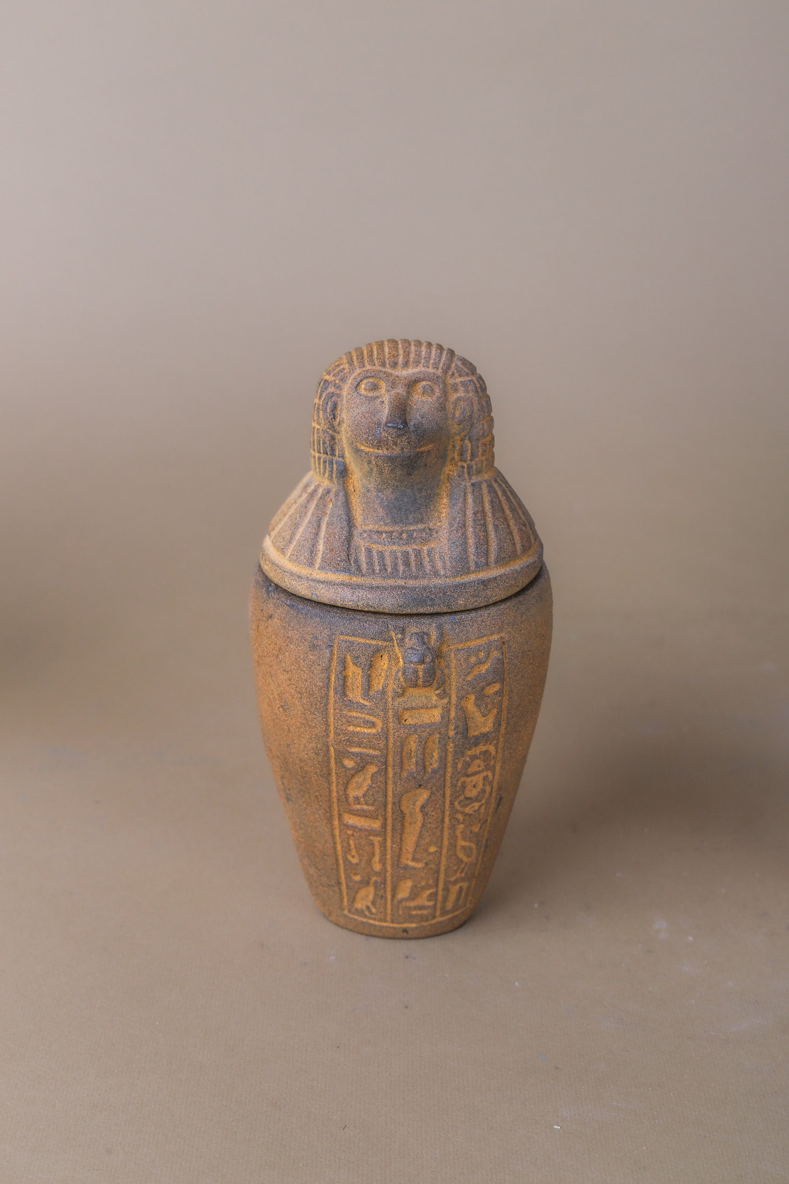Canopic Jars Ancient Egyptian Embalming Cashe - Organs Containers of ...