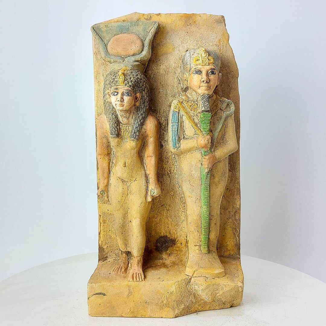 Isis & Osiris Stela Egyptian Handmade Reproduction - Ancient Egyptian ...