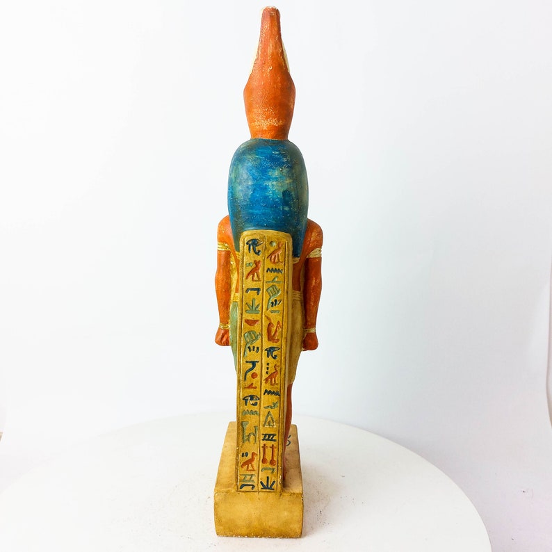 Horus Falcon Head Statue With Scarab Handmade in Egypt Ancient Egyptian ...