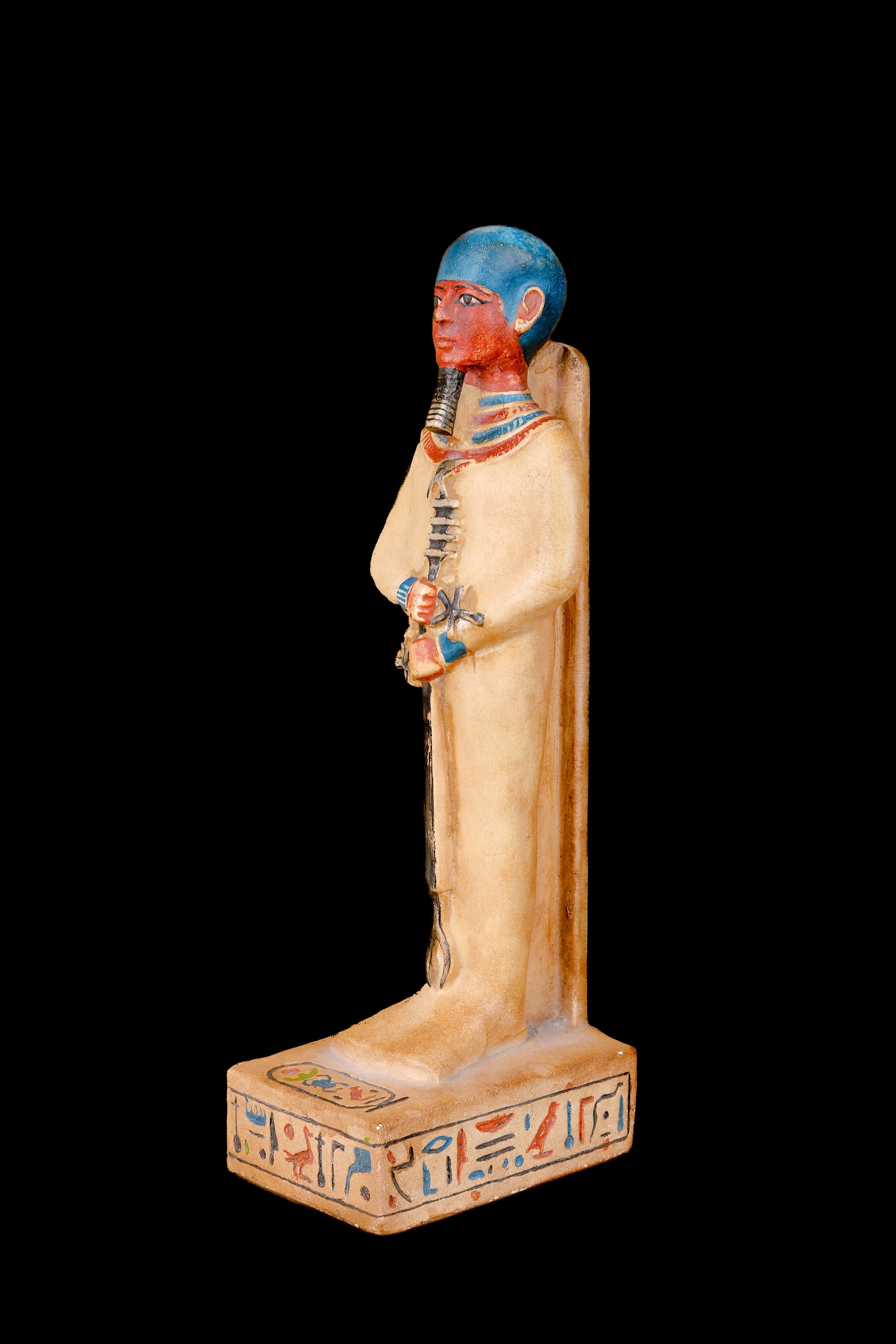 Ptah Statue Ancient Egyptian Creator God Holding Djed Scepter & Ankh ...