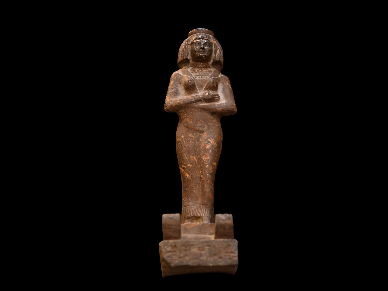 Egyptian Queen Tiye Granite Statue - Hand Carved the Great Royal Wife ...