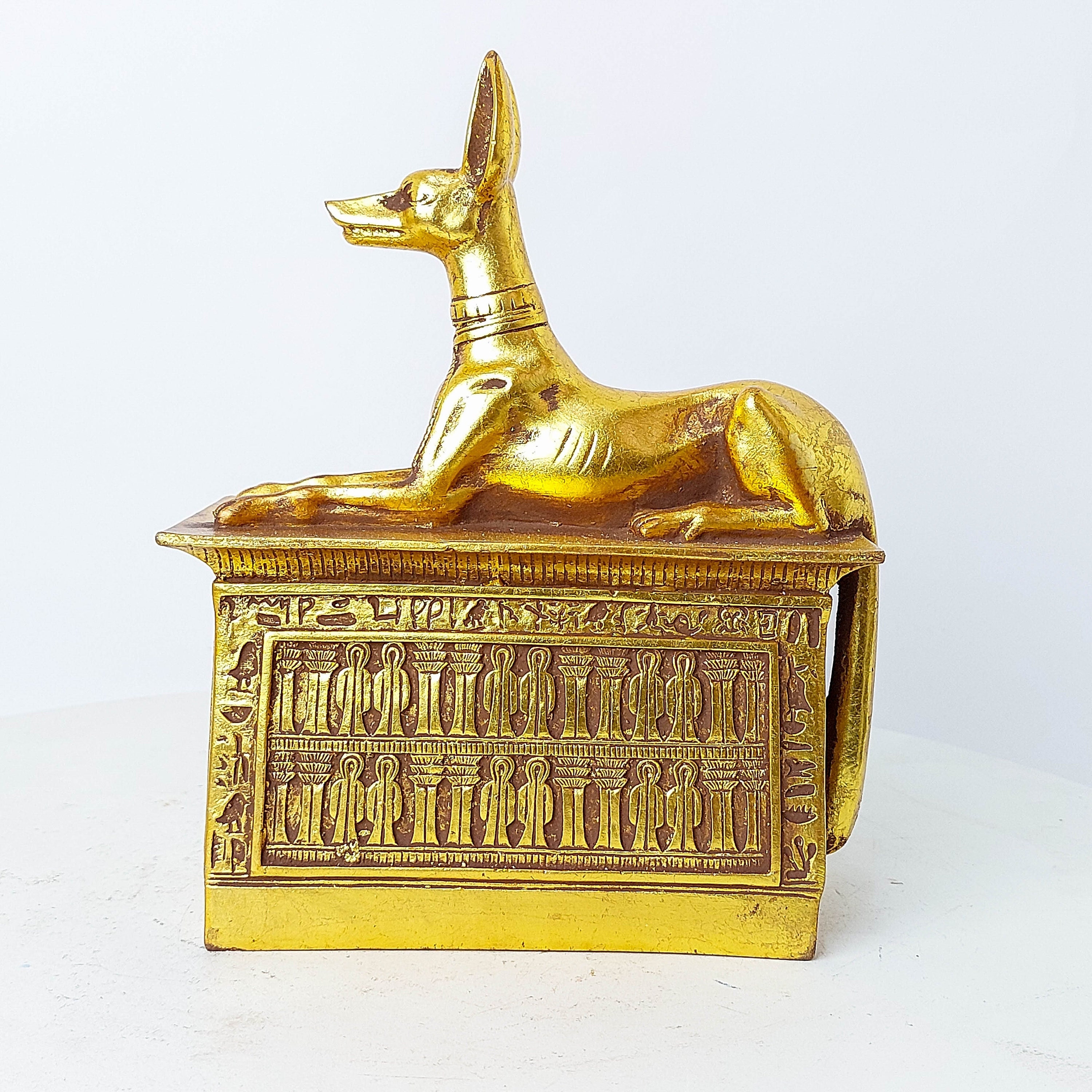 Handmade Anubis Shrine Coated With Gold Leaf A Luxurious and Unique ...