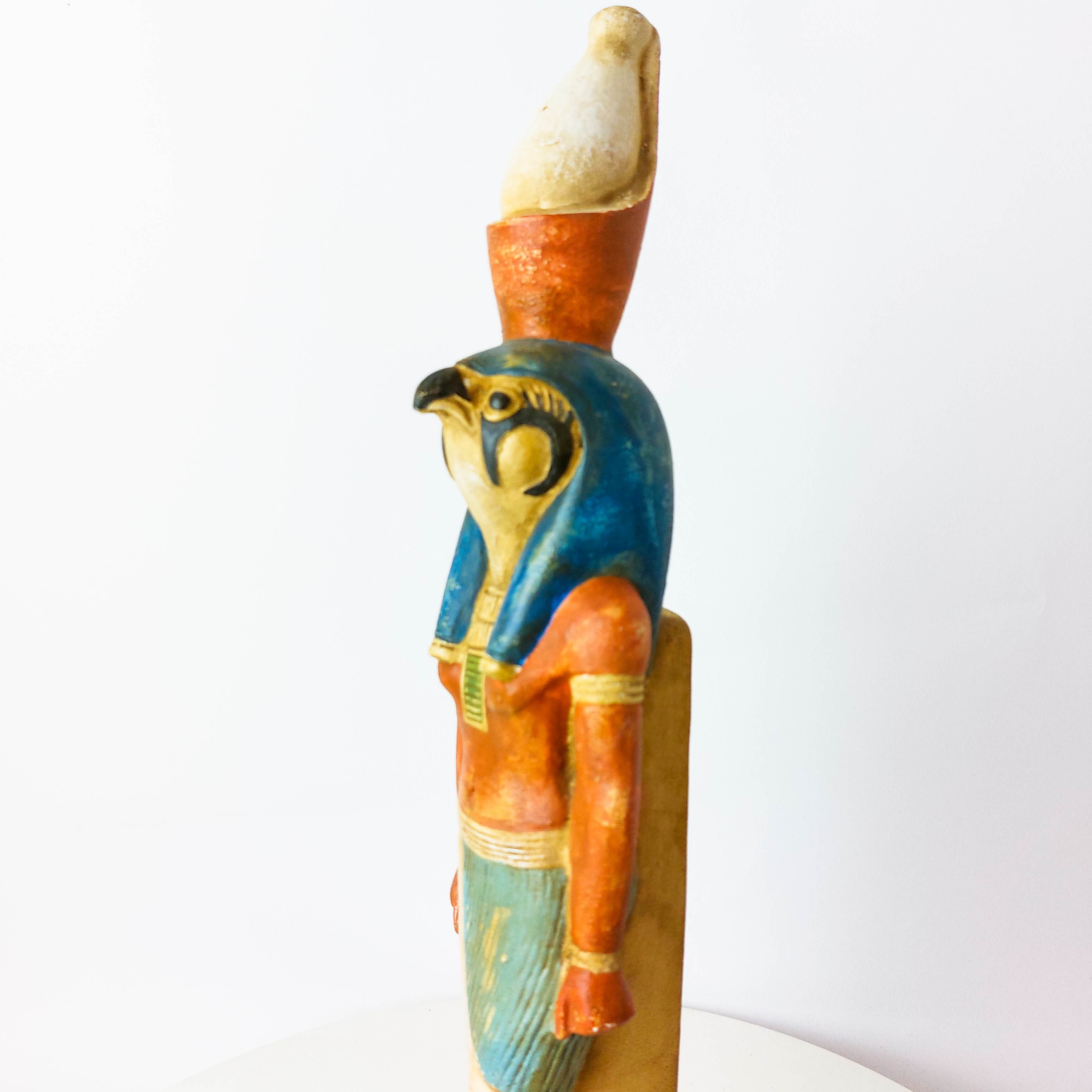 Horus Falcon Head Statue With Scarab Handmade in Egypt Ancient Egyptian ...