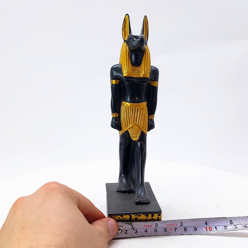 Handmade Black & Gold Anubis Statue - Perfect for Ancient Egyptian ...