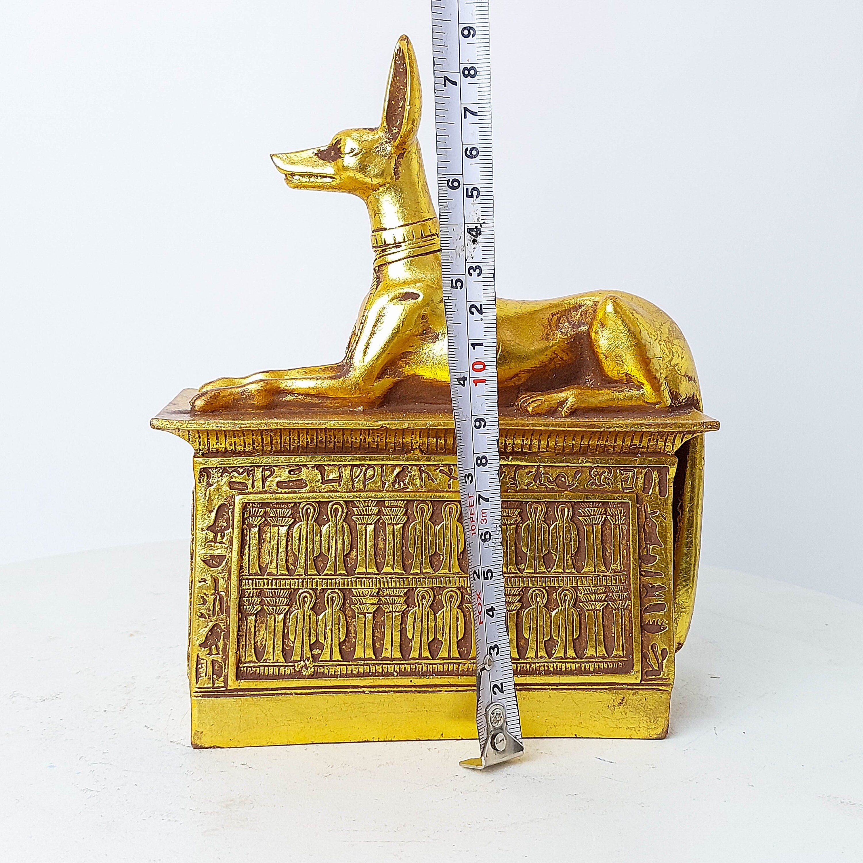 Handmade Anubis Shrine Coated With Gold Leaf A Luxurious and Unique ...
